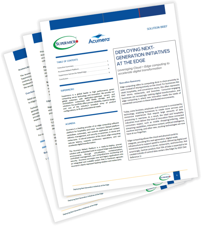 Retail Market | IoT Edge Solutions | Supermicro