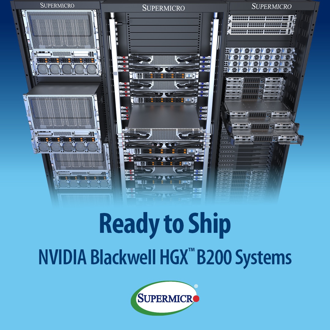 NVIDIA Blackwell HGX B200 and GB NVL72 Launch | Supermicro