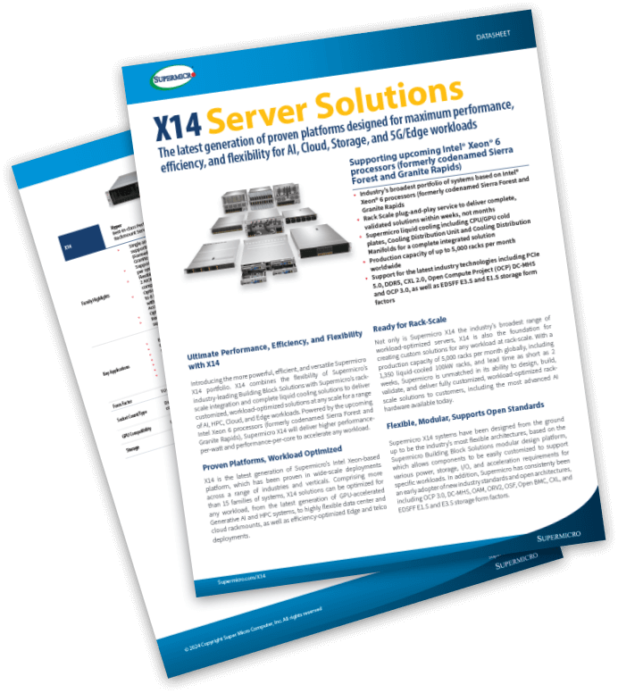 X14 System Preview | Supermicro