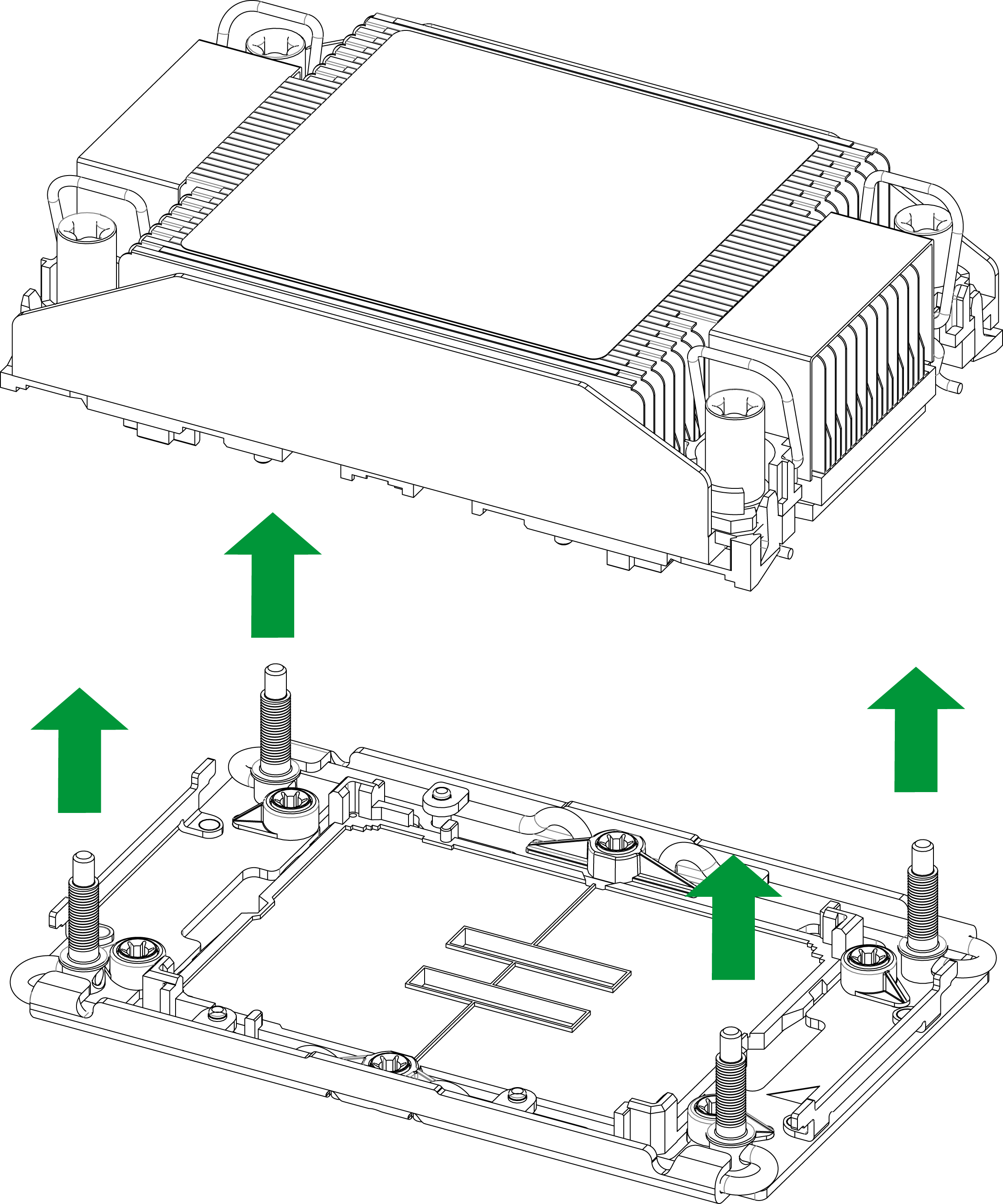 X14SBHM: Removing the Processor Heatsink Module