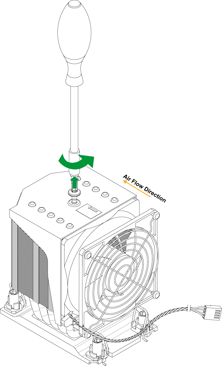 X14SBHM: Assembling the Processor Heatsink Module