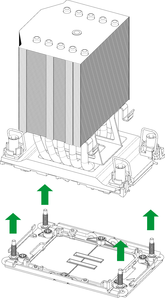 X14SBHM: Removing the Processor Heatsink Module