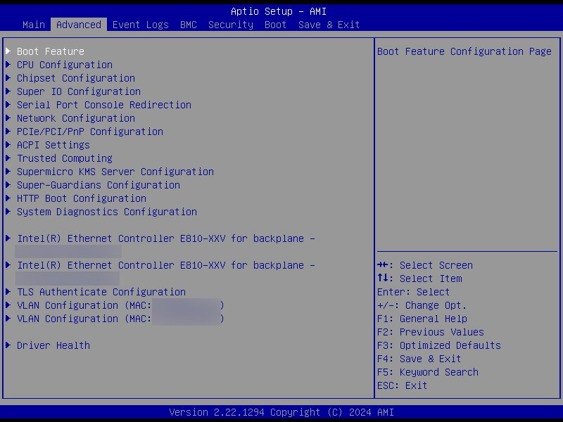 B14SBE-CPU-AP: Advanced Setup Configurations