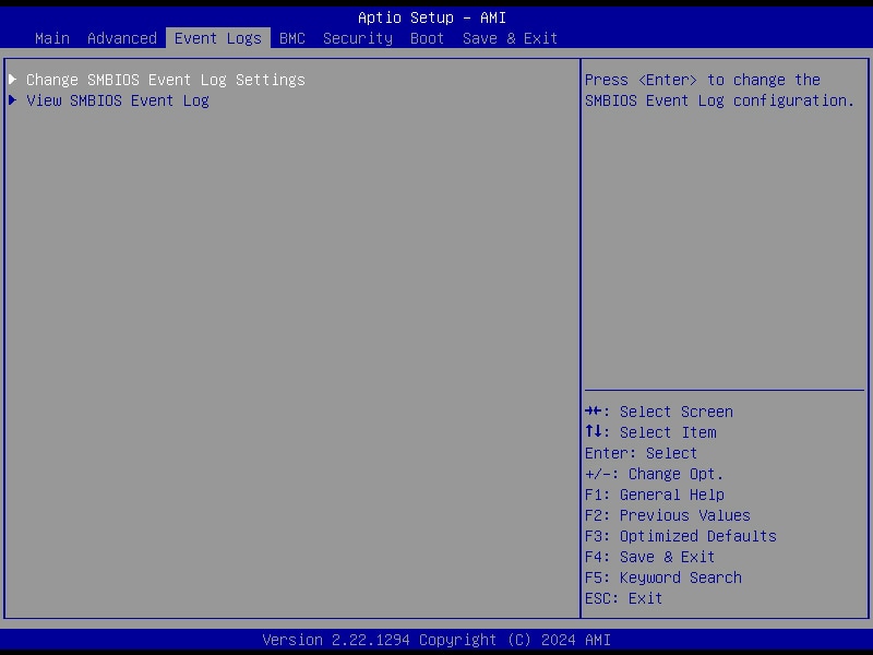 B14SBE-CPU-AP: Event Logs