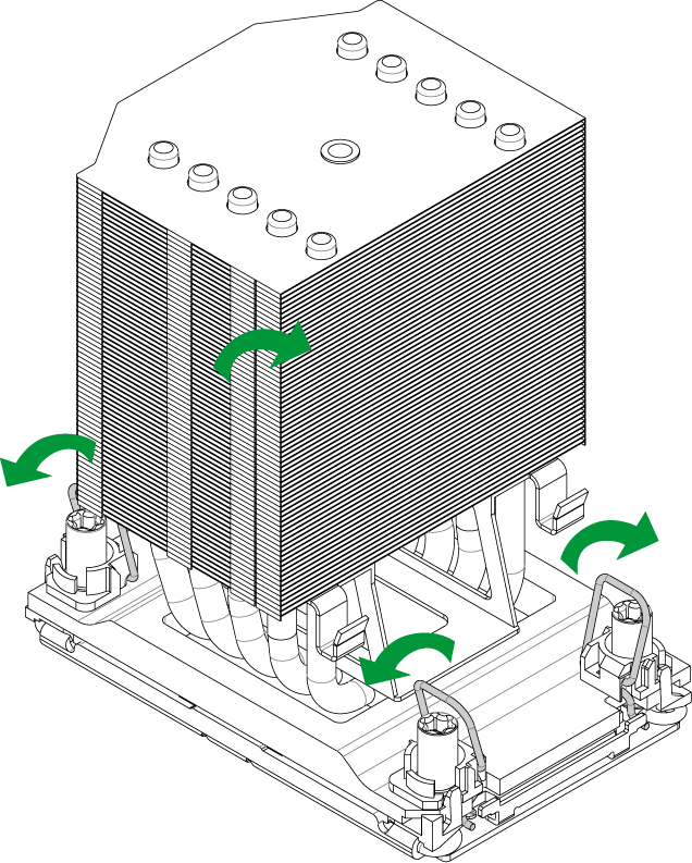X14DBHM: Installing the Processor Heatsink Module