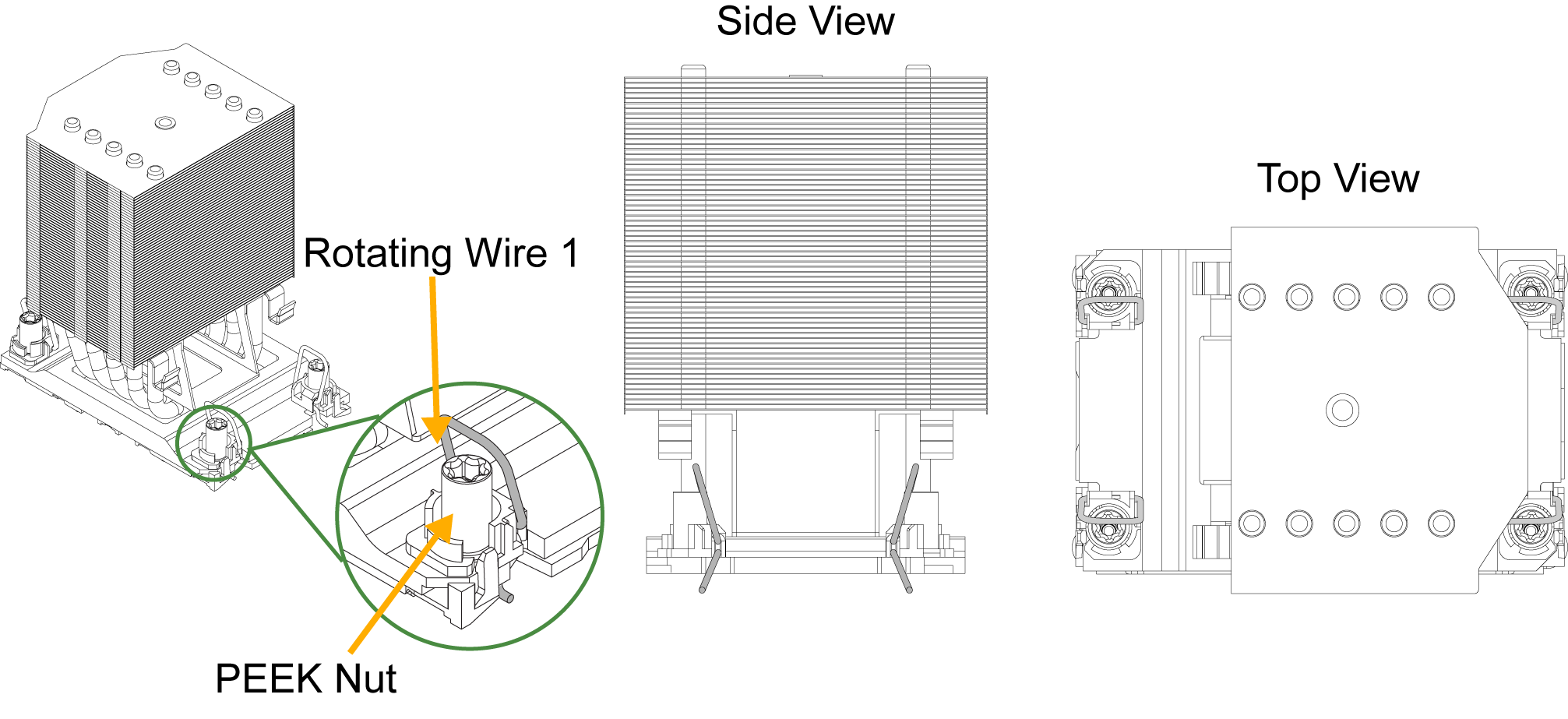 X14DBHM: Preparing to Install the PHM into the Processor Socket
