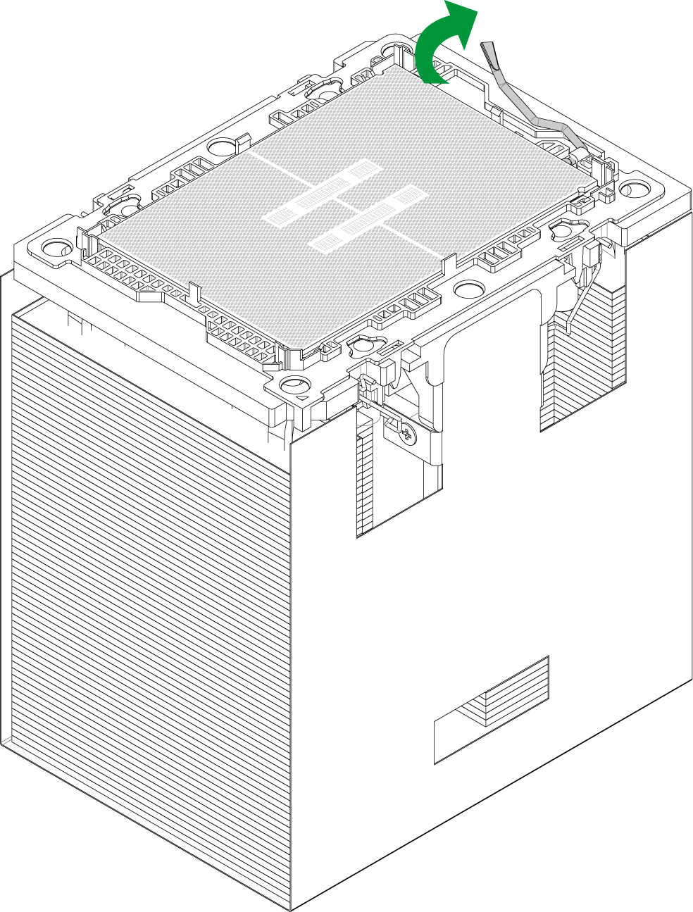 X14SBH-AP: Removing the Processor Heatsink Module