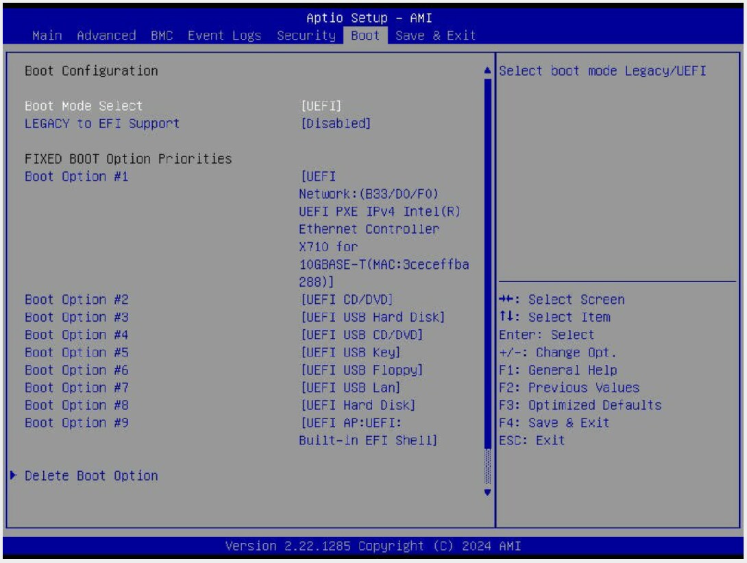 A+ Server AS -1126HS-TN: Boot