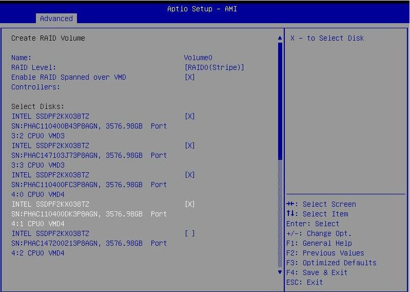 A+ Server: Creating NVMe RAID Configurations