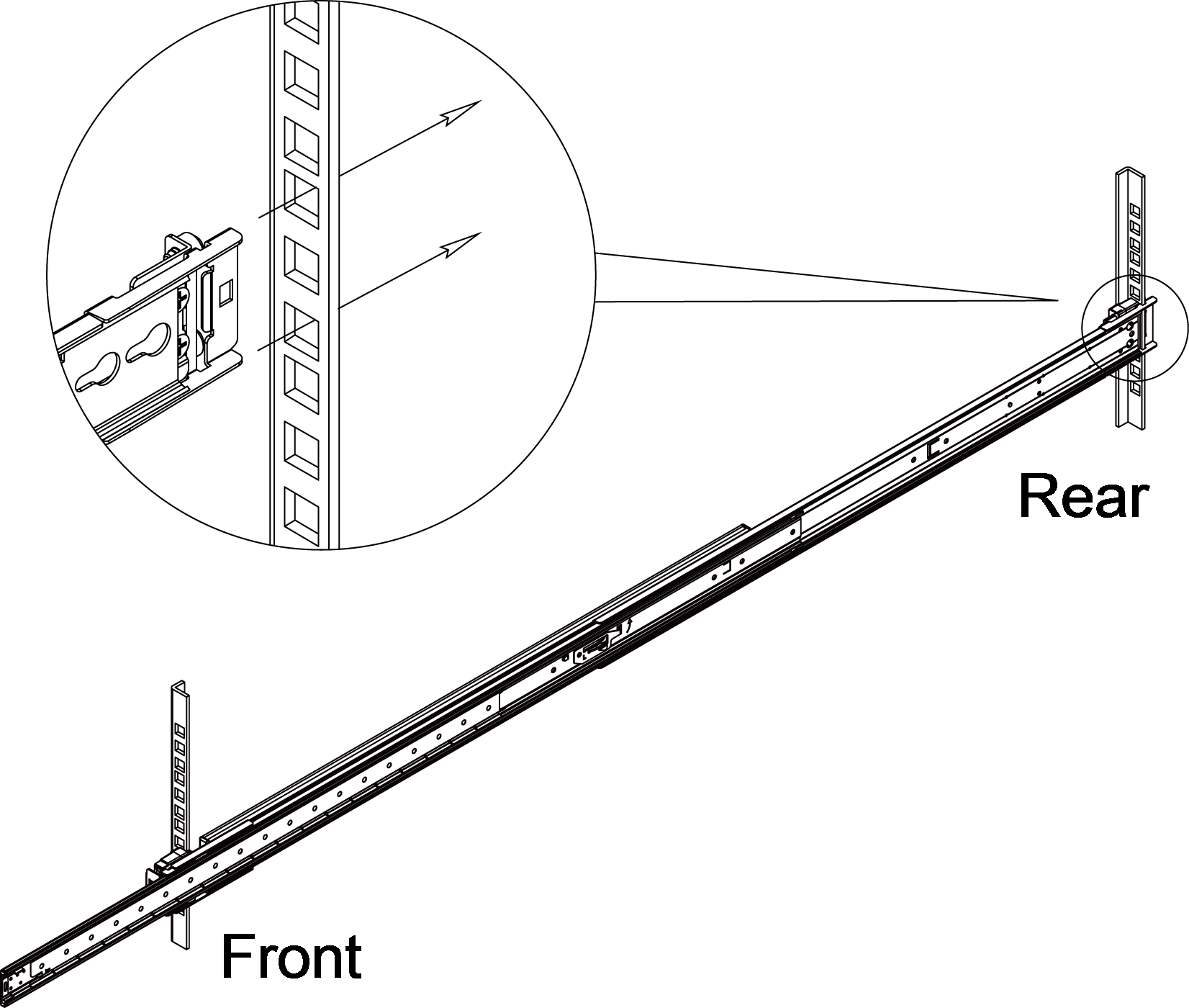 SuperServer SYS-122H-TN: Installing the Inner Rails onto the Chassis
