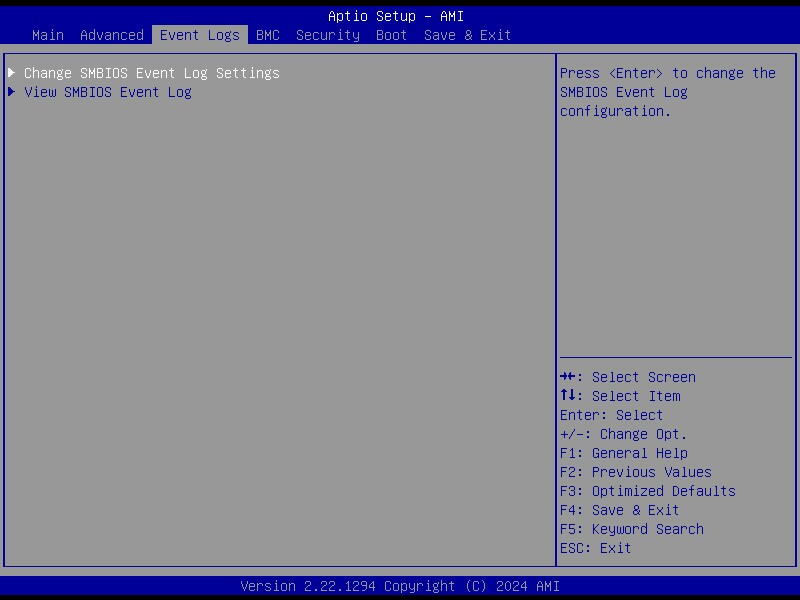 SYS-212GT-HNR: Event Logs