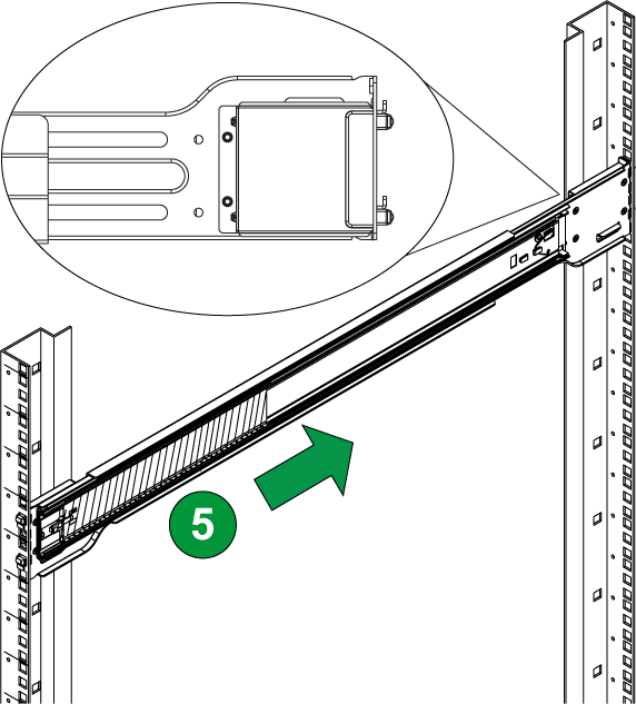 SYS-622B-TRT: Installing the Outer Rails onto the Rack